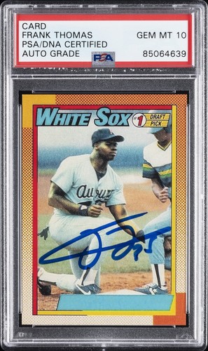 FRANK THOMAS SIGNED AUTOGRAPHED TRADING CARD PSA DNA AUTO GRADE 10 | eBay
