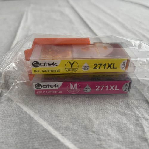 2 Printer Ink 271XL with chip for Canon Pixma TS6000 Series Yellow ...