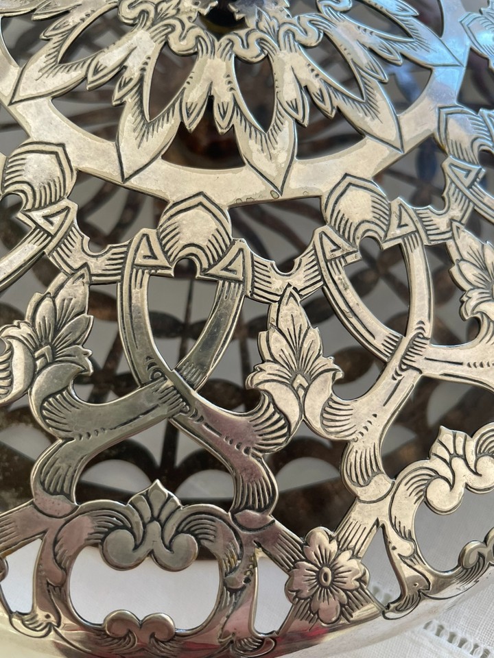 Vintage Silver Plate Flower Frog Insert – Made in England – Fits ...