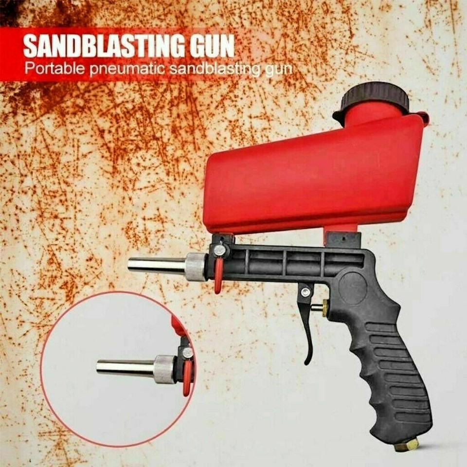 NEW Portable Handheld Air Compressor Speed Sand Gun Blaster Sand ...
