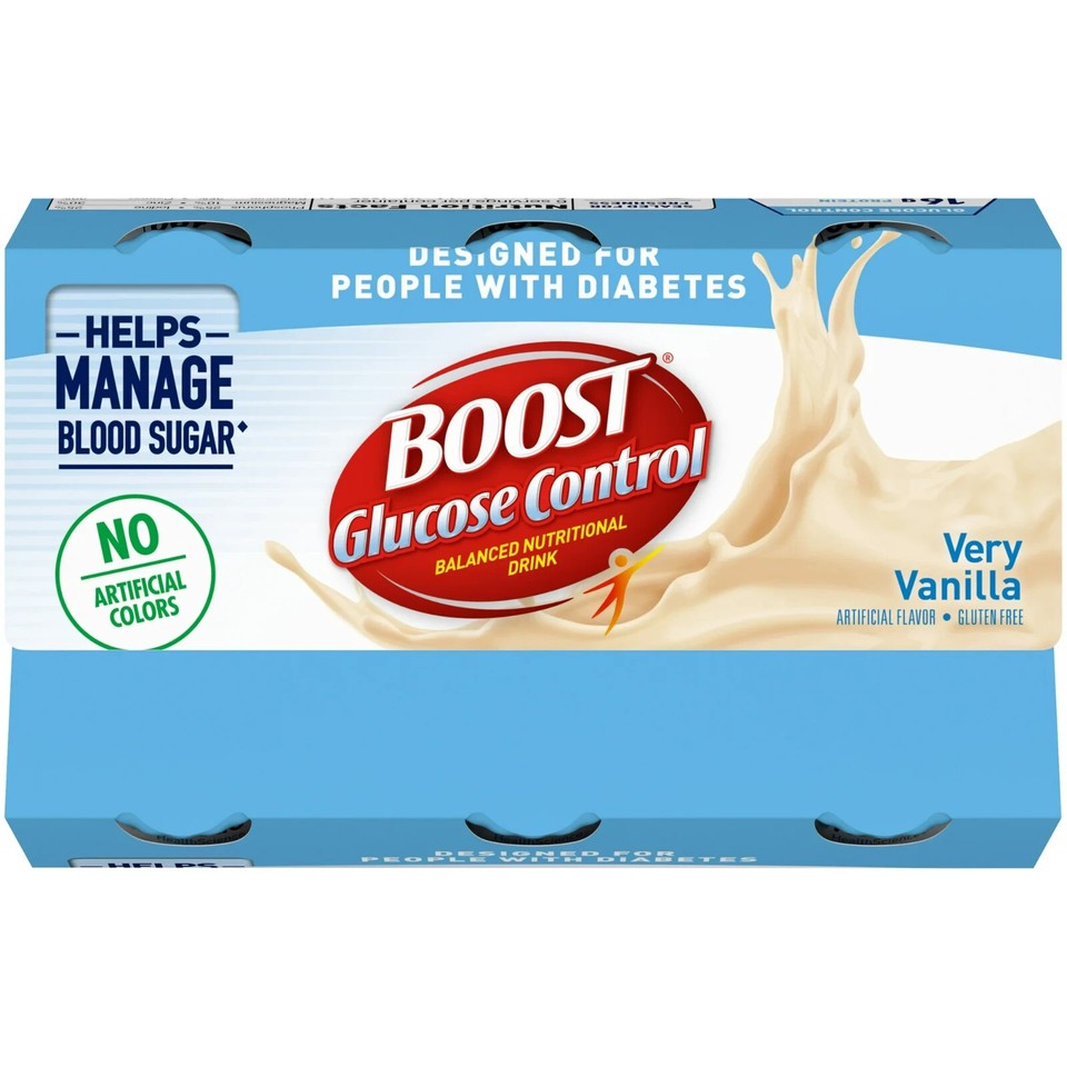 BOOST Glucose Control Nutritional Drink Protein Shakes, 8 fl oz, 6 Pack ...