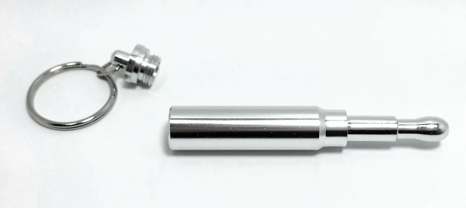 Silver Bullet keychain Stash Pipe Transforming Bullet Key Chain | eBay
