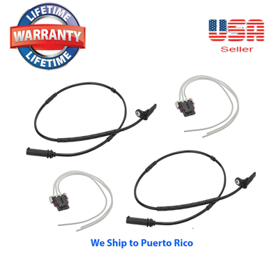 2 ABS Speed Sensor Rear Left & Right W connector Fit: BMW F23 F30 F31 ...