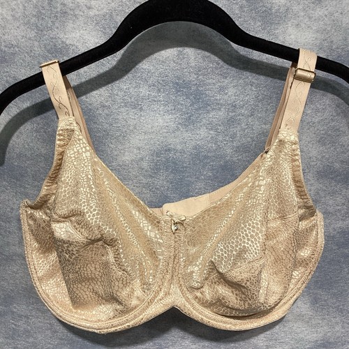 Lilyette Bra Beige Lace 40DD Cup Underwire Soft Cup | eBay
