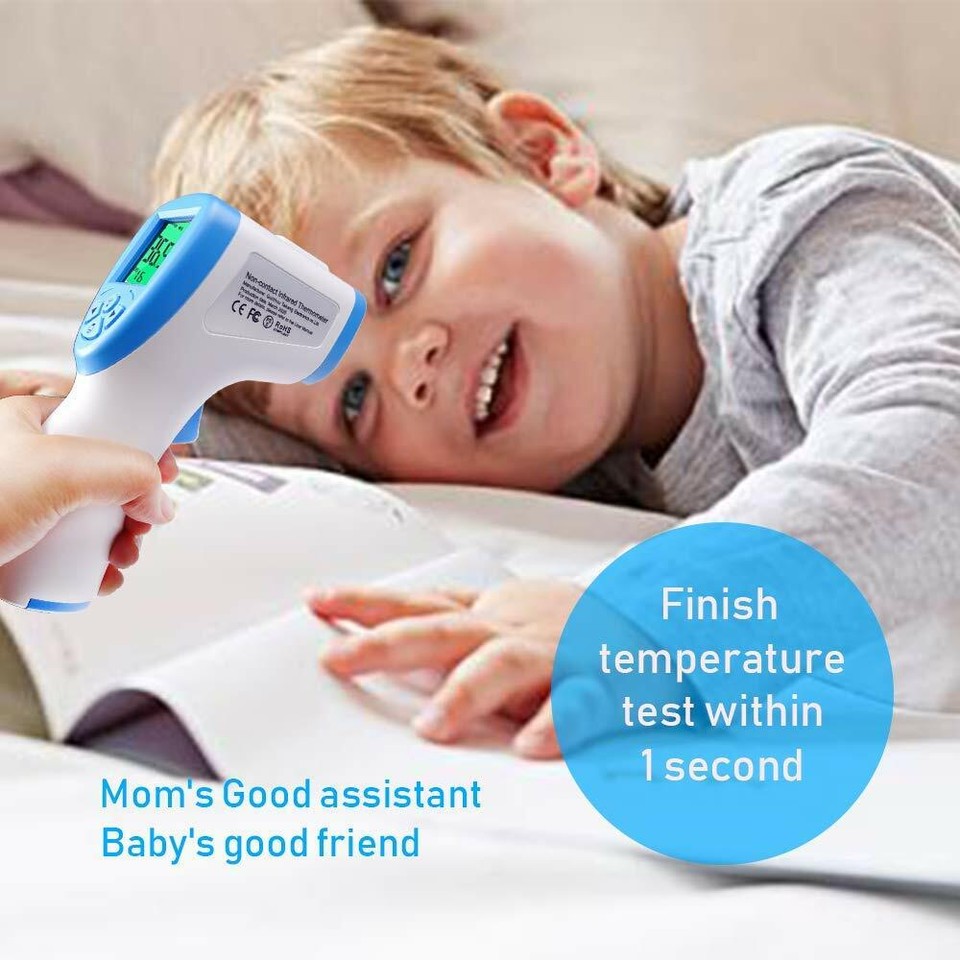 Infrared Forehead Thermometer Gun,Non-Contact Accurate Digital Thermome ...