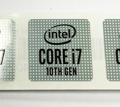 Genuine Intel Core i7 Inside Case Badge Sticker (10th Generation) 18mm ...