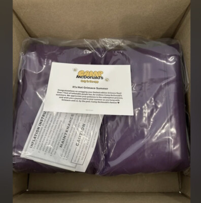 Camp McDonald’s Grimace Pool Float - New Unopened limited edition | eBay