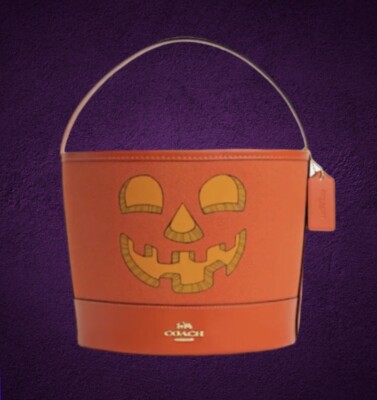 Coach Halloween Trick Or Treat Orange Pumpkin Jack O’ Lantern Canvas ...