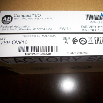 Allen Bradley 1769-OW16 / A Compact I/O Relay Output. Factory Sealed | eBay