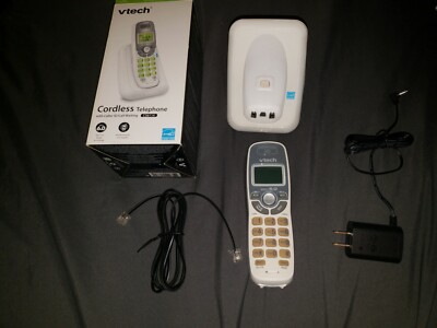 VTech CS6114 Cordless Phone with Caller ID / Call Waiting - White/Grey ...