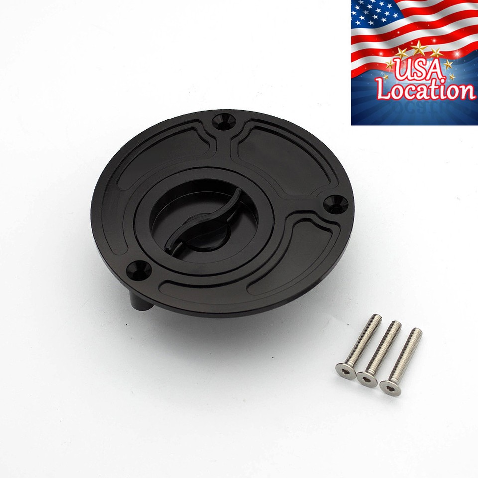 CNC Keyless Fuel Gas Cap For Yamaha YZF R1 R6 R6S FZ1 FZ6 FJR1300 Tank ...