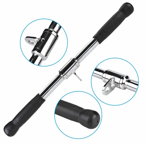 Revolving Solid Straight Bar Commercial Cable Attachment Heavy Duty Gym ...