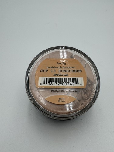 bareMinerals Foundation 2C Medium 30918 Full Size .3 oz Sealed SPF 15 ...
