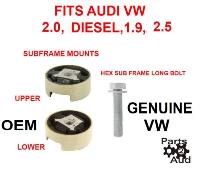 Engine Subframe Mounts & Hex Bolt; Audi VW 2.0,TDI,2.5 1K0199867 ...