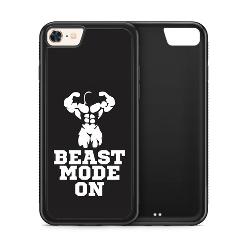Beast Mode On Bodybuilding Athlete Black Rubber Phone Case | eBay