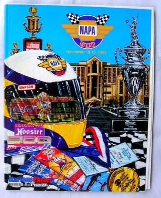 1995-Napa 500 Nascar-Atlanta Motor Speedway Program & Lineup-Dale ...
