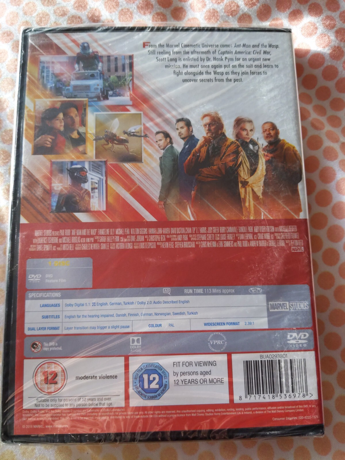 Marvel Studios Ant-Man and the Wasp [DVD] [2018] New Sealed UK Region 2 ...