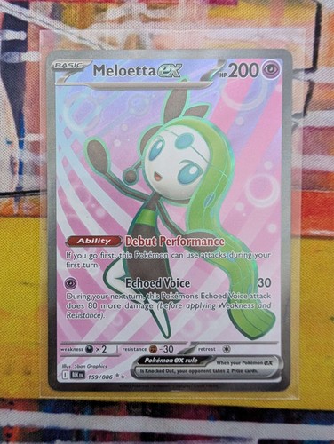 Meloetta ex - 159/086 - Full Art - Pokemon : Black Bolt ENGLISH MINT ...