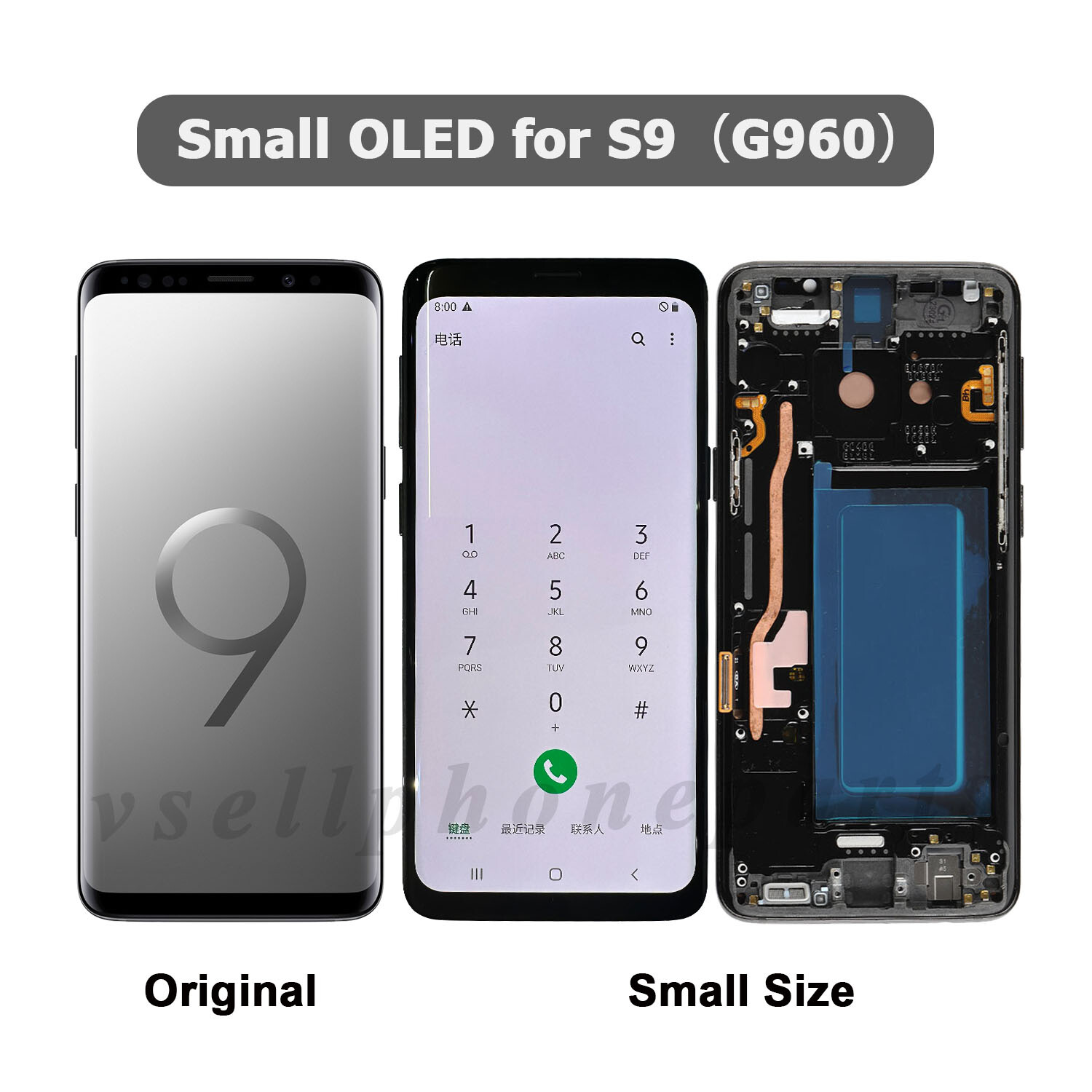 Small OLED For Samsung Galaxy S9 G960 LCD Display Screen Digitizer ...