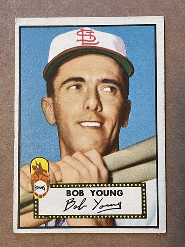 1952 Topps BOB YOUNG #147` Red Back St. Louis Browns | eBay