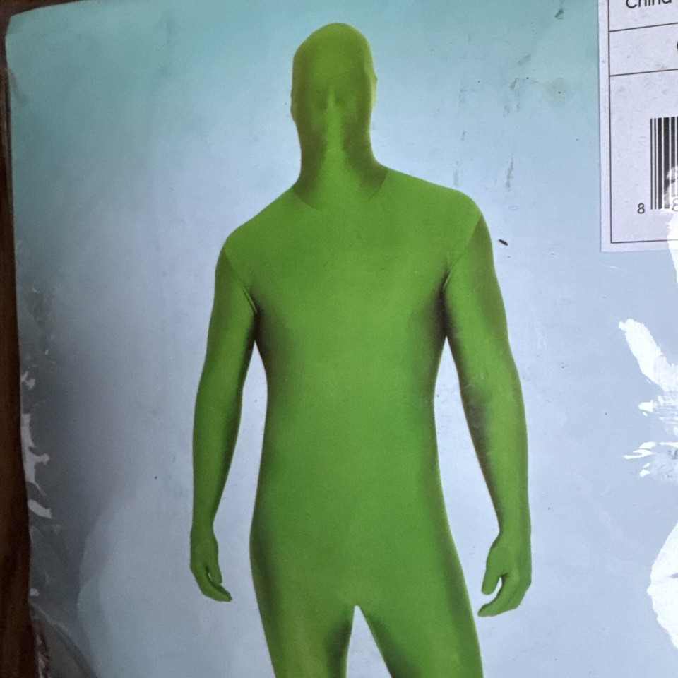Adult M-Suit Morphsuit Green Second Skin Fancy Dress Costume M St Patrick`s Day | eBay UK