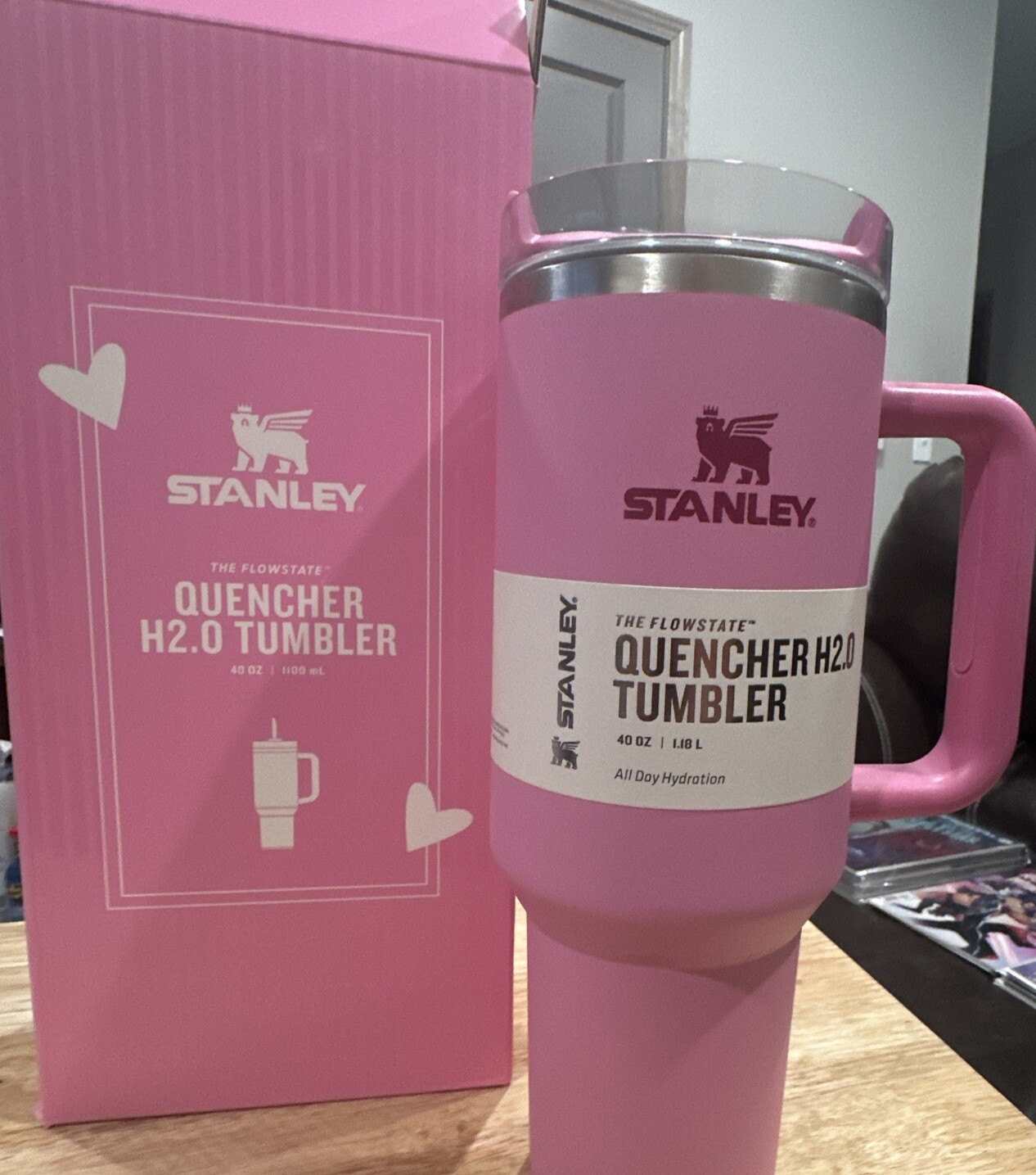 Stanley 40oz Paeonia Pink Flowstate Quencher H2.0 New Color 2024