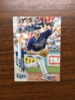 2020 Topps Opening Day Brendan McKay ROOKIE #1 QUANTITY Tampa Bay Rays ...