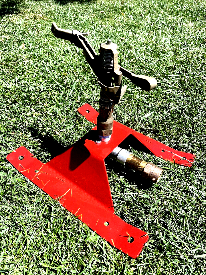 BIG RED 1" SPRINKLER SLED BASE W/ RAIN BIRD #65PJ BRASS IMPACT ...