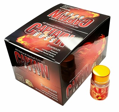 Captain Boss 12 Bottles 3 pills in a Bottle Male Sexual Enhancement ...