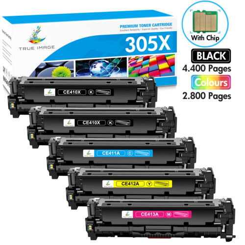 CE410A CE410X Toner Lot fits for HP 305A LaserJet Pro 400 Color M451nw ...