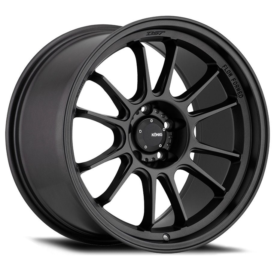 KONIG Hypergram Rim 17X8 5X114.3 Offset 35 Matte Black (Quantity of 4 ...