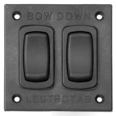 Lectrotab Rocker Switch Panel Control for Trim Tabs SAF-SC Black Marine ...