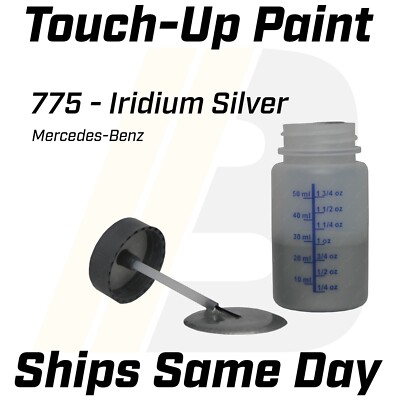 775 Iridium Silver - 1 Oz Touch Up Paint Kit w/ Brush for Mercedes-Benz ...