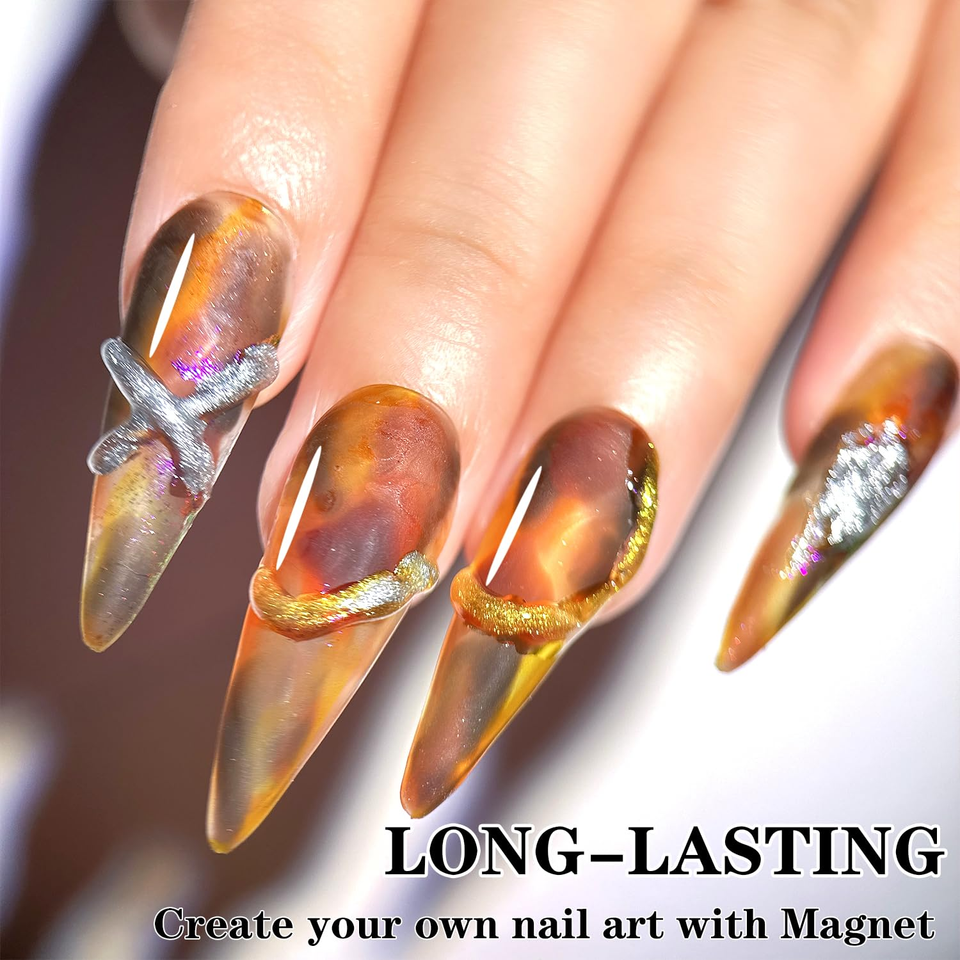 Jelly Gel Nail Polish Kit - Tortoise Shell Nails, Translucent Colors with Milky 7445002272254| eBay