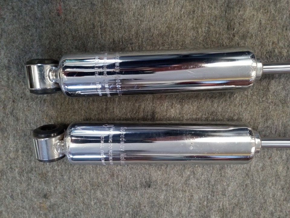 Hot Rod Short Gas-Filled Tube Shocks, Chrome Plated, Hotrod Ford Street ...