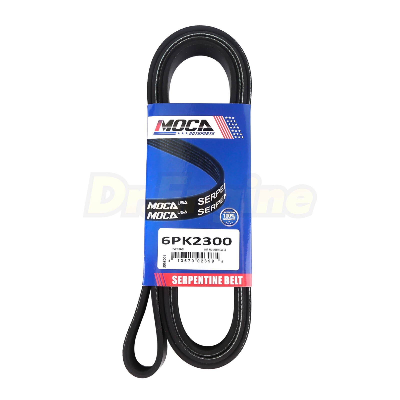 EPDM Serpentine Belt 6PK2300 Fit 1987-2009 Buick Chevrolet Equinox G30 ...