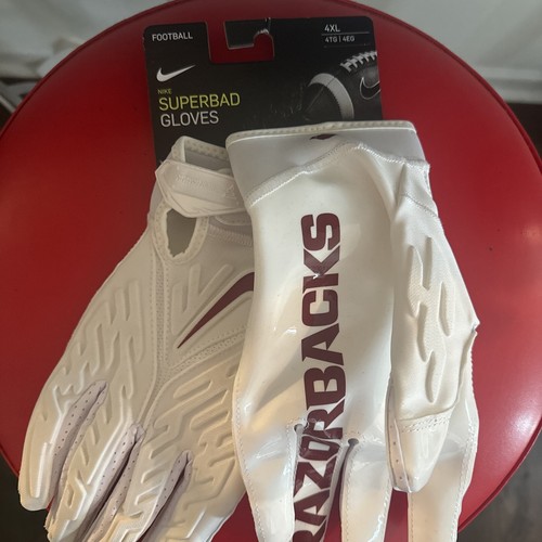 Nike Superbad Arkansas Football Gloves NCAA Razorbacks 4XL $80 NWT🔥 | eBay