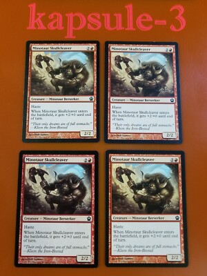 4x Minotaur Skullcleaver (LP-NM) | Theros | MTG Magic Cards | eBay