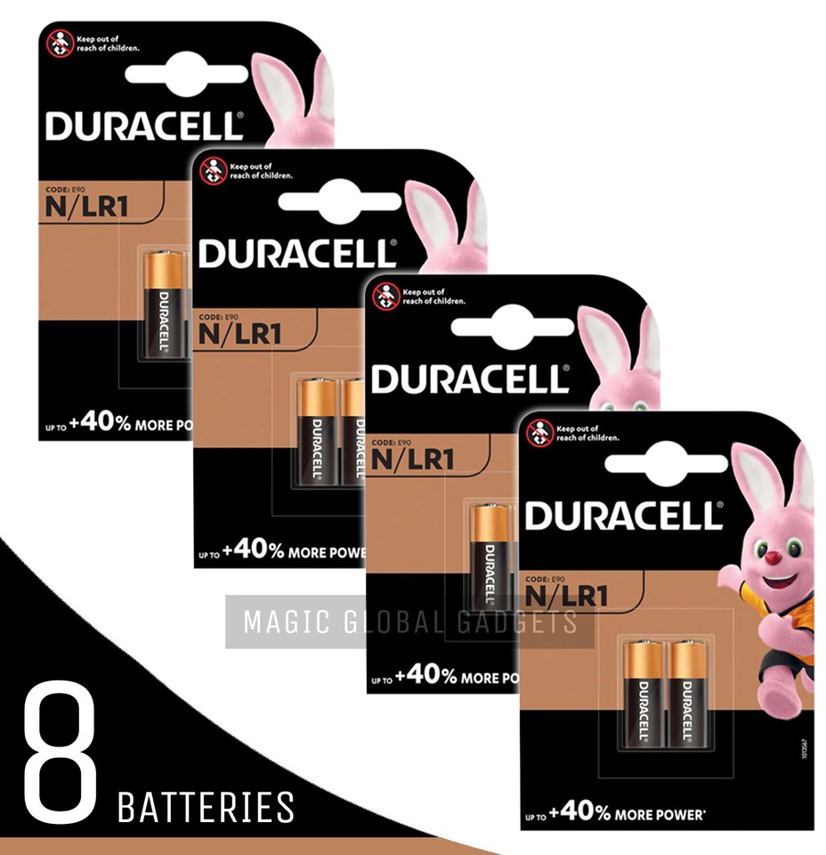 DURACELL LR1 N MN9100 1.5V ALKALINE BATTERY GP910A, 910A, E90, VERY ...
