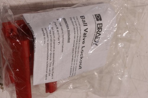 Y381410 Brady Small Prinzing Ball Valve Lockout Red 45342 Qty-1 | eBay