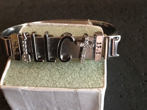 Keep Collective Brushed Silver Keeper Bangle *Retired” W/7 Charms 6 1/2 ...
