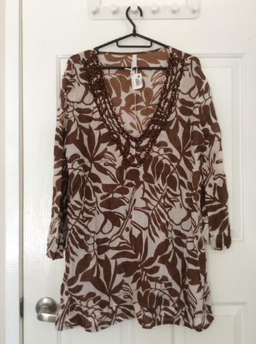 VIX Cotton Tunic - Size L BNWT (.S $285 NEW) | eBay