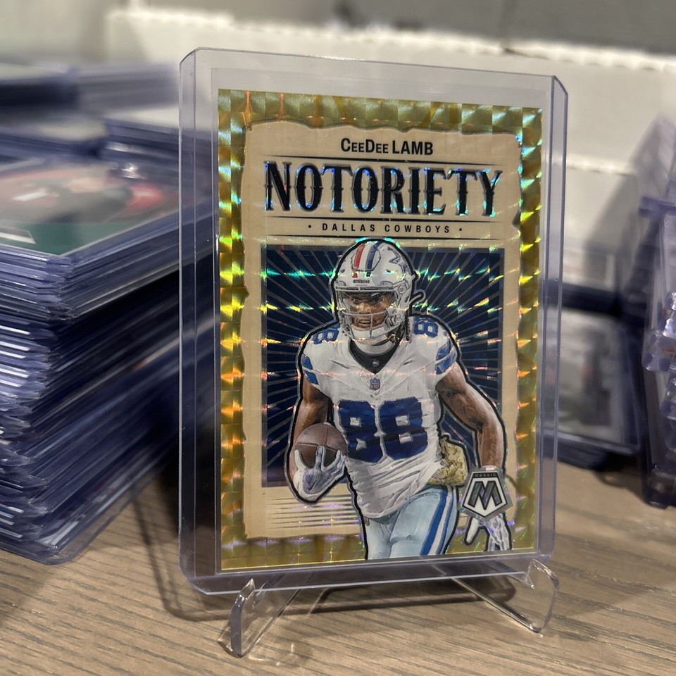 2024 Panini Mosaic Ceedee Lamb Notoriety Reactive Yellow # 19/89 🔥🔥 | eBay