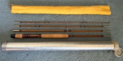 Fall River Fly Spin Rod Split Bamboo “Teton” 4wt 7’4” 4pc Pack Rod ...