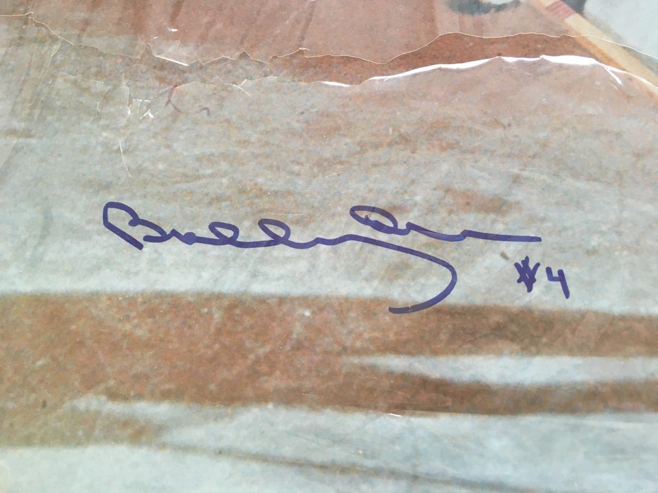 BOBBY ORR AUTOGRAPHED 1970'S RALLY SKATES ACTUAL POSTER BOARD ...