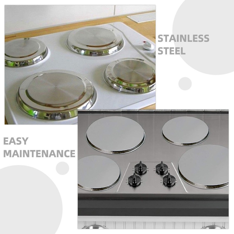 Stove Top Covers for Gas Stainless Steel Kitchen Round Liner Electric ...