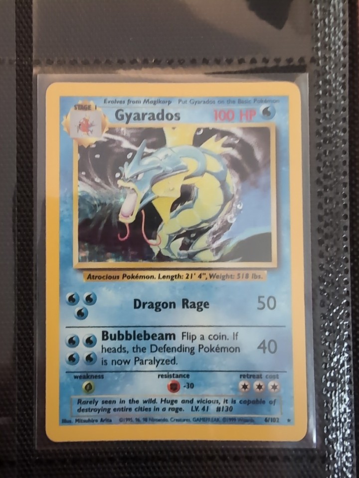 Pokemon TCG Base Set Gyarados Holo NM | eBay