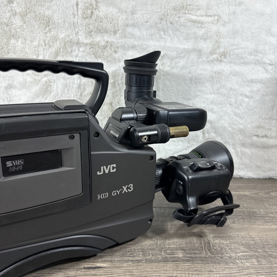 Vtg JVC GY-X3 3CCD AA-P250U AC Full Sized Pro S Camcorder Tested Works ...