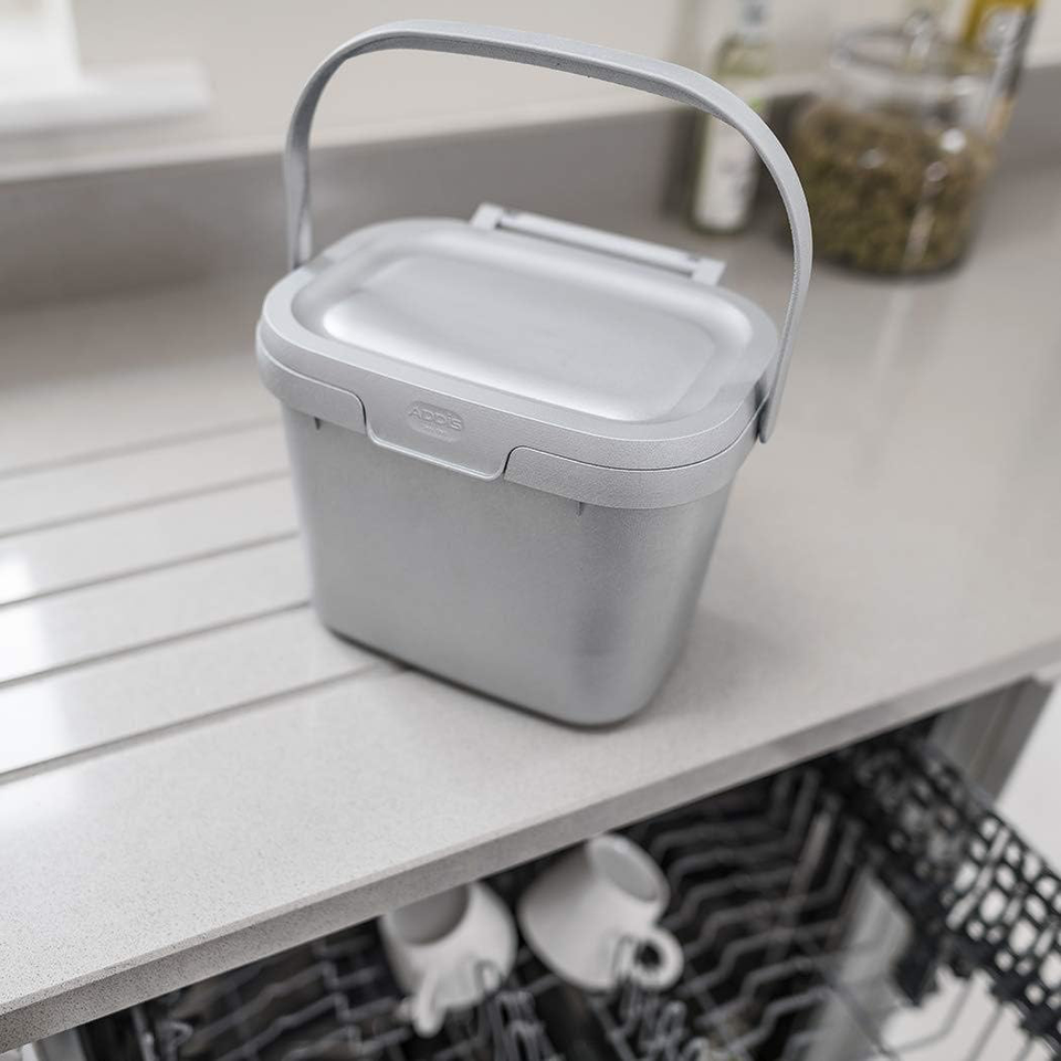 Addis 518384 Eco 100% Plastic Everyday Kitchen Food Waste Compost Caddy ...