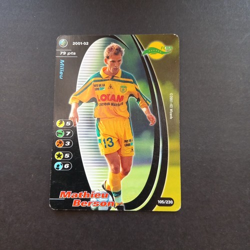 Football Champions France 2001-02 Wizards. Mathieu BERSON # 105/230 FC ...